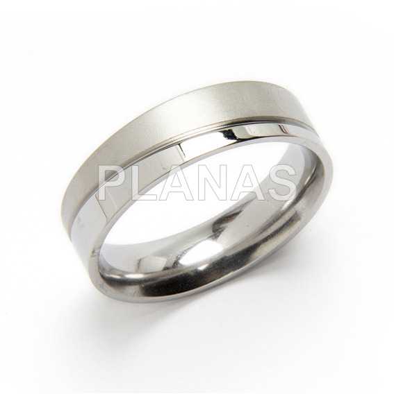 Anillo en Acero Inoxidable.